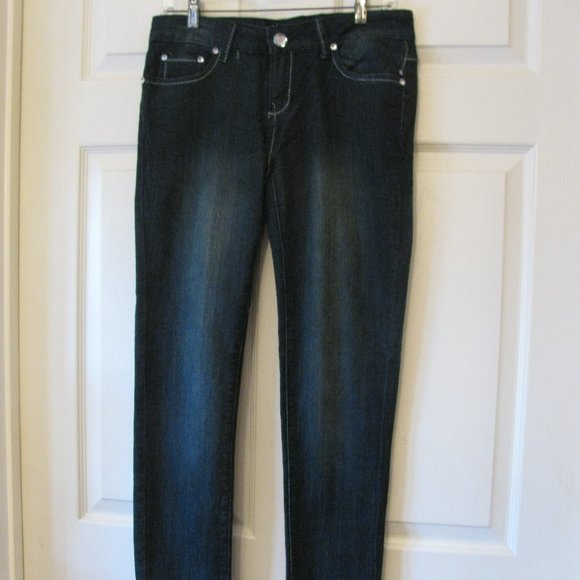 At Seven | Jeans | At Seven 7 Jeans Size 1 Nwt Dark Wash Bling Stretch ...